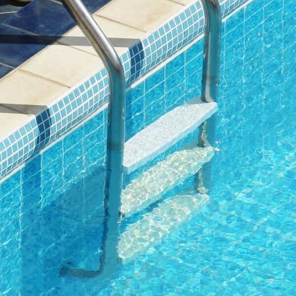 (3-Pack) 18" Universal Plastic Pool Ladder with Stainless Steel Bolts ...