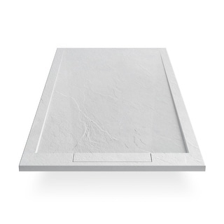 Terre C Series 60" x 32" Reversible Drain Shower Base - 60x32 - Bed ...