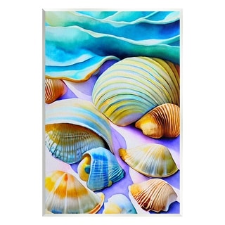 Stupell Vivid Shells Abstraction Wall Plaque Art Design by LSR Design ...