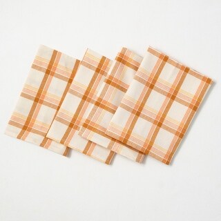 Sullivans Plaid Patterned Linen Napkin Multicolor 20"H Set of 4 - Bed ...