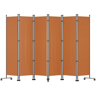 VEVOR 6 Panel Room Divider Freestanding&Folding Privacy Screen with ...