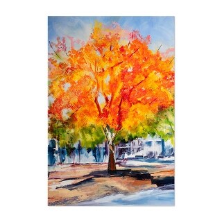 Blazing Tree Painting Autumn Nature Art Print/Poster - Bed Bath ...