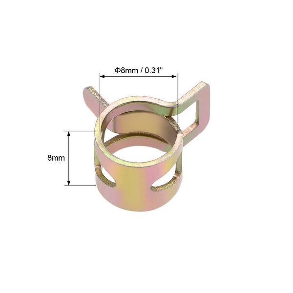 Steel Band Clamp Hose Tube Spring Clips Clamp Manganese Steel 10Pcs ...