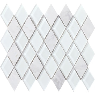 Mixed Diamond Blend Glass Mosaic - Bed Bath & Beyond - 37030307