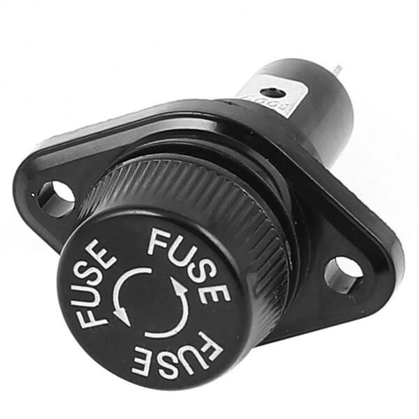 AC 600V 30A 2 Terminal Panel Mounting 10 x 38mm Fuse Holder Socket ...