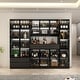 Tall Modular Display Storage Cabinet Bookcase w/Light Home Office - Bed ...