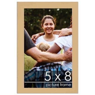 5x8 Traditional Natural Complete Wood Picture Frame with UV Acrylic ...