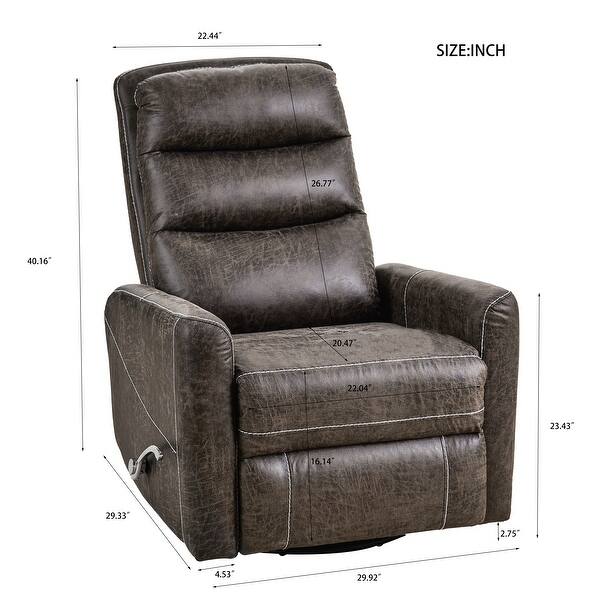 Rotating Glider Rocking Chair Modern Home Theater Seats - Bed Bath ...