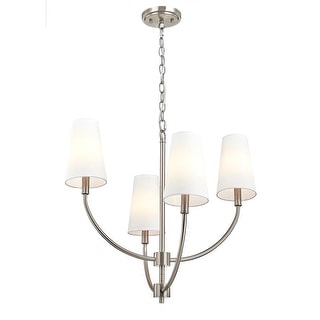 Graysea 4-Light Brushed Nickel Transitional Plug-in/ Damp Rated ...