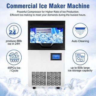 Commercial Ice Maker Produces 88 LBs - Bed Bath & Beyond - 41015816