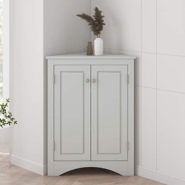 Triangle Bathroom Storage Cabinet with Adjustable Shelves - Bed Bath ...