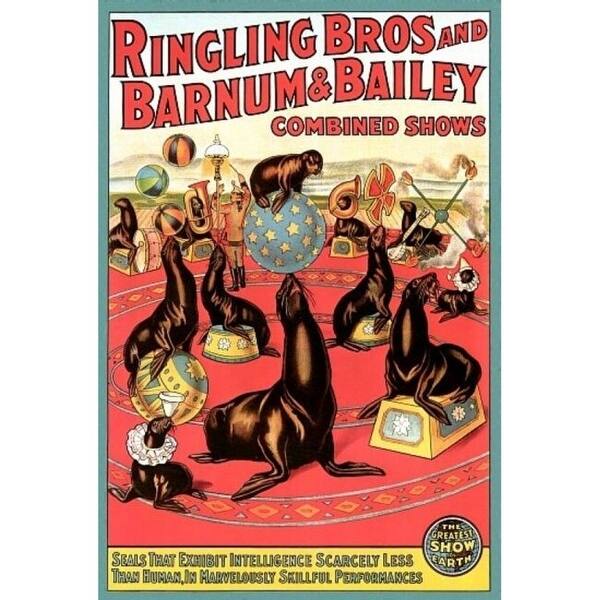 The Greatest Show On Earth Circus Poster Print (24 X 36) - Bed Bath ...