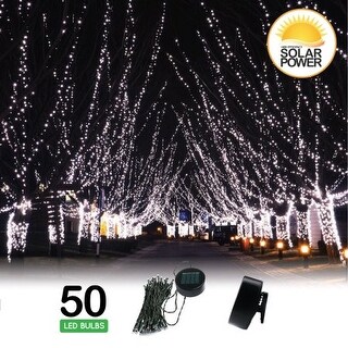 LITEUP50 Solar String Lights 50 Count Holiday Or Party Lights - Bed ...