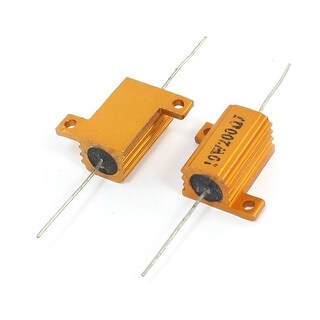 2 Pcs Screw Tap Mount Aluminum Clad Wire Wound Resistor 10Watt 200 Ohm ...