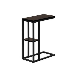 Accent Table, C-shaped,Black Metal Frame, Contemporary, Modern - Bed ...