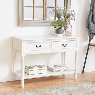 Cream Pine Traditional Console Table 29 x 40 x 16 - 40 x 16 x 29 - Bed ...