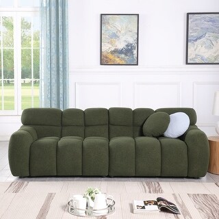 87.4'' Stylish Modern 3 Seater Sofa Couch With Human Body Structure ...