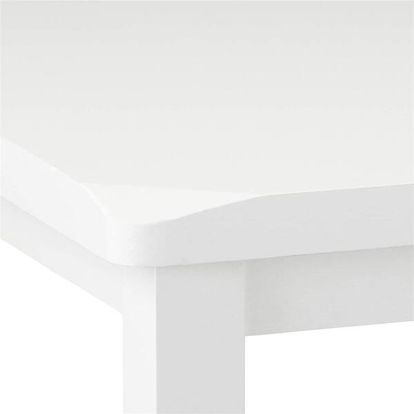 5 Pieces White Wooden Counter Height Table Set with 4 chiars - Bed Bath ...