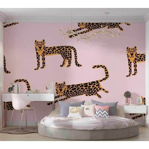 leopard mural