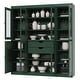 Palace Imports 100% Solid Wood Kitchen China Cabinet Pantry with Glass ...