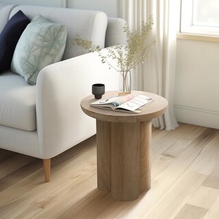 Sagebrook Home Modern Neutral Wooden End Table - Bed Bath & Beyond ...