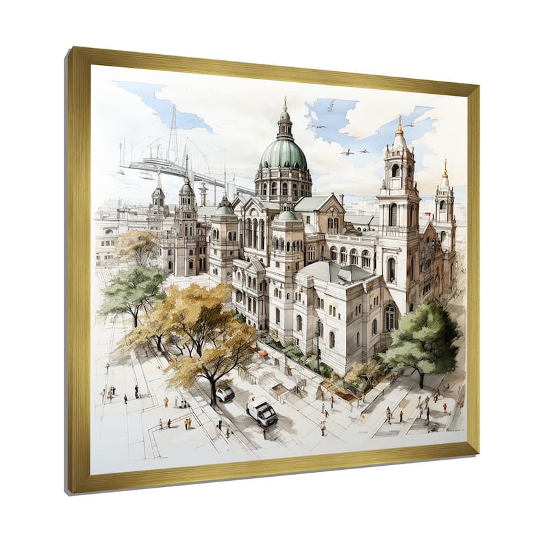 Designart "Drawing Of University " College & University Buildings ...
