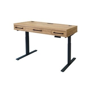 Modern Wood Laminate Office Electronic Sit/Stand Desk, Writing Table ...