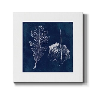 Cyanotype Oak Leaves-Premium Gallery Wrapped Canvas - Ready to Hang ...