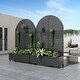 Iron Black Planting Box with Climbing Shelf Louvered - Bed Bath ...