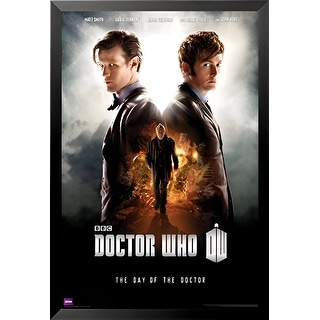 Doctor Who - Day of The Doctor Framed Art Poster - 36 x 24 Inch - Black ...