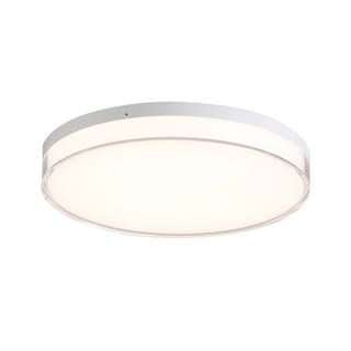 Lavery Vantage Clear Acrylic 1 Light Led Flush Mount - 13 - Bed Bath ...