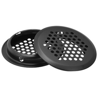 53mm Circular Soffit Vent, 20pcs Stainless Steel Round Air Vents, Black ...