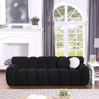 87.4'' 3 Seater Sofa Couch With Human Body Structure,With Two Pillows ...