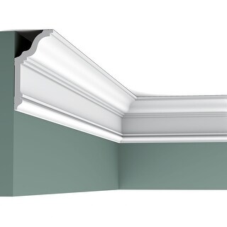 Orac Decor | High Impact Polystyrene | Crown Moulding | Primed White ...