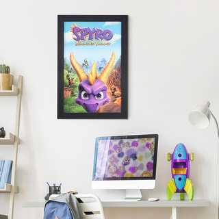American Art Decor Licensed Spyro Vintage Video Game Framed Wall Art ...