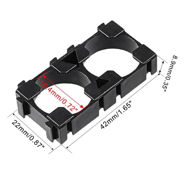 20 Pcs 18650 Lithium Ion Cell Double Battery Holder Bracket for DIY ...