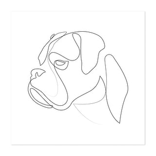 boxer line drawing