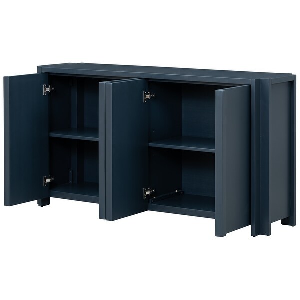 Navy Blue Buffet Sideboard Accent Storage Cabinet Media Console Table Bed Bath Beyond 41996598