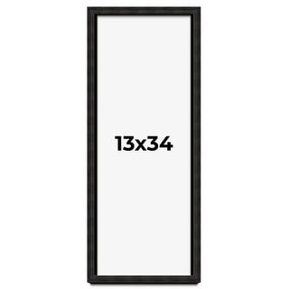 13x34 Shadow Box Black Rustic Barnwood Display Frame | 1.125 Inch - Bed ...
