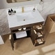 Palos Bath Vanity with Grain Composite Stone Top without Mirror - Bed ...