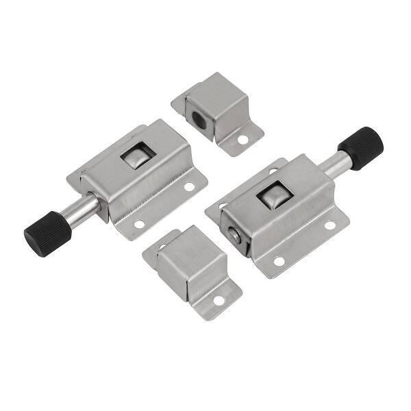 Spring Loaded Push Button Gate Door Latch Bolt 2.8-inch Long 2 Pcs ...