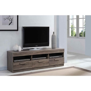 Contemporary MDF TV Stands with Three Open Shelves and Three Drawers ...