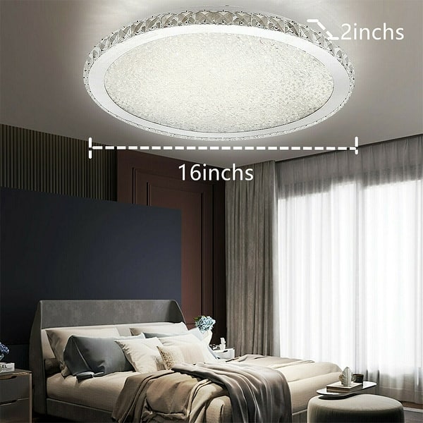 Modern Crystal LED Ceiling Light Fixture Pendant Lamp Mount Chandelier ...