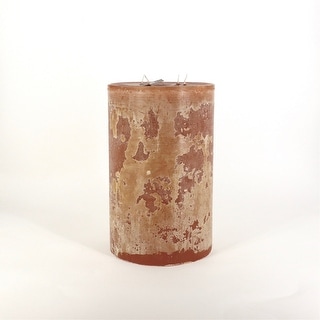 Pillar 4-Wick Super Candle 7.5"x11.8" Cognac- ST - Cognac - Bed Bath ...