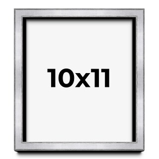 10x11 Shadow Box Frame Silver | 1.375 Inches Deep Real Wood - Bed Bath ...