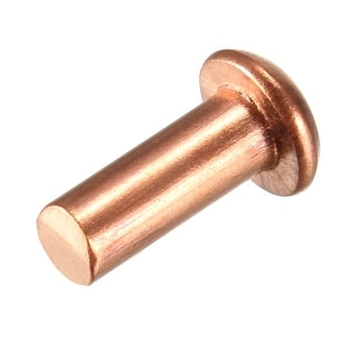 50 Pcs Round Head Copper Solid Rivets Fasteners - Bed Bath & Beyond ...