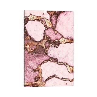 iCanvas "Gemstone And Gold - Pastel Rose" by Monika Strigel Canvas ...