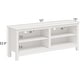 TV Stand for 65 Inch, White Wood Cabinet with 4 Shelves, Fits 50-65 ...