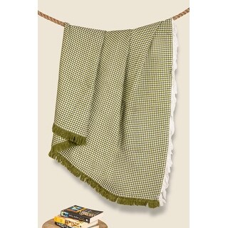 Eros Throw Blanket, Avocado, 50X60 - Bed Bath & Beyond - 39410548