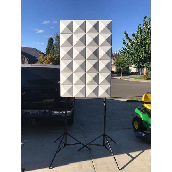 Art3d 3D Wall Panels PVC Pyramid Design (32 Sq.Ft) - On Sale - Bed Bath ...